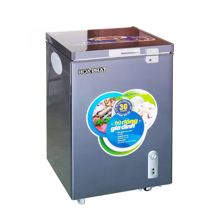 Tủ đông mini Hòa Phát HCF 106S1ĐSH 100L dàn đồng màu xanh T11/24
