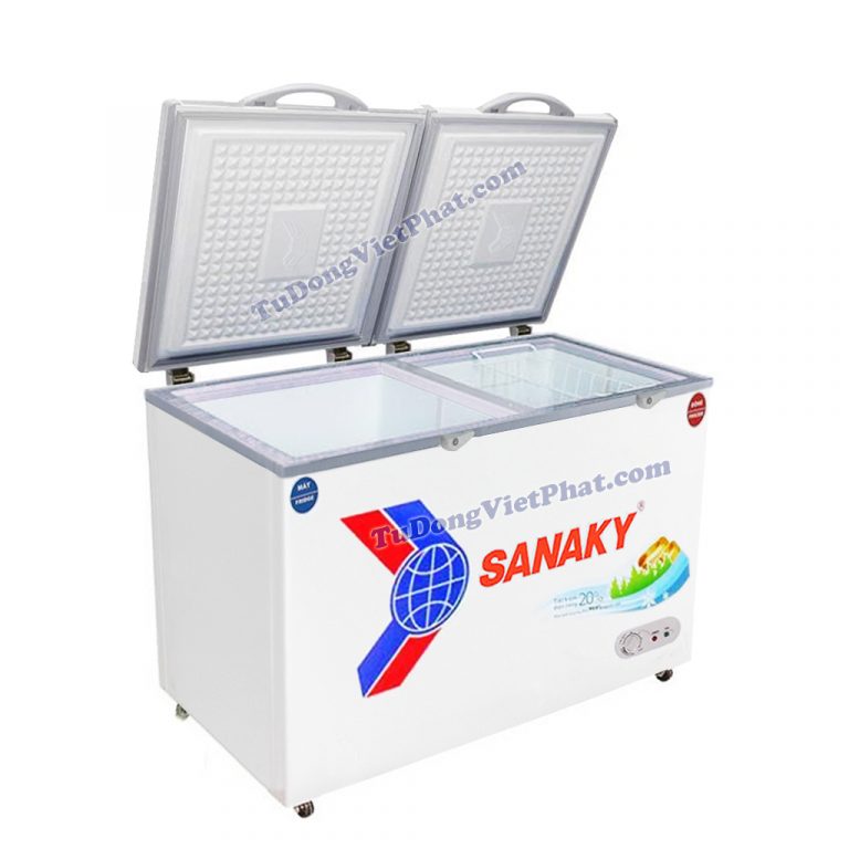 Tủ đông mini Sanaky VH-2299W1, 2 ngăn 165L dàn đồng - T3/2022