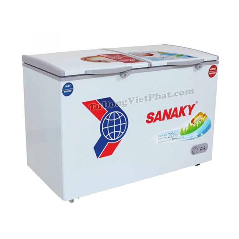 Tủ đông mini Sanaky VH-2299W1, 2 ngăn 165L dàn đồng - T3/2022