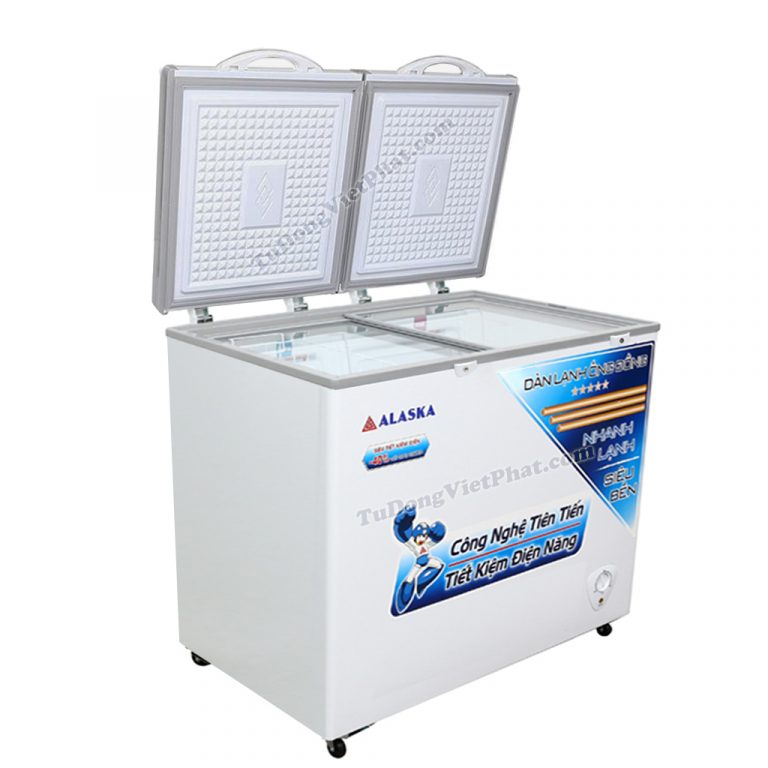 Tủ đông Alaska BCD-3568C 350L 2 ngăn đông mát dàn đồng 6/25