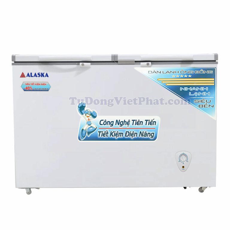 Tủ đông Alaska BCD-3568C 350L 2 ngăn đông mát dàn đồng 6/25