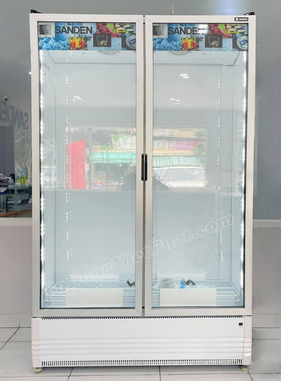 Tủ mát Inverter Sanden Intercool SPB-1000 2 cánh 930L Chính hãng T3/25