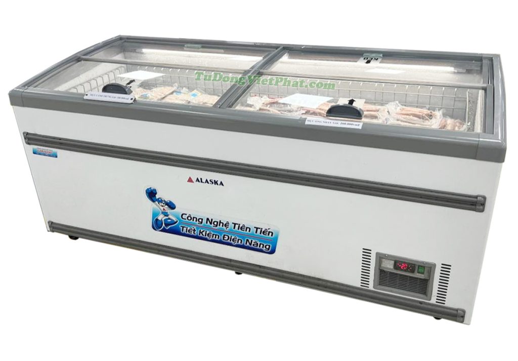Tủ đông Alaska KT-650 mặt kính phẳng 650 lít Chính hãng Giá rẻ 11/24