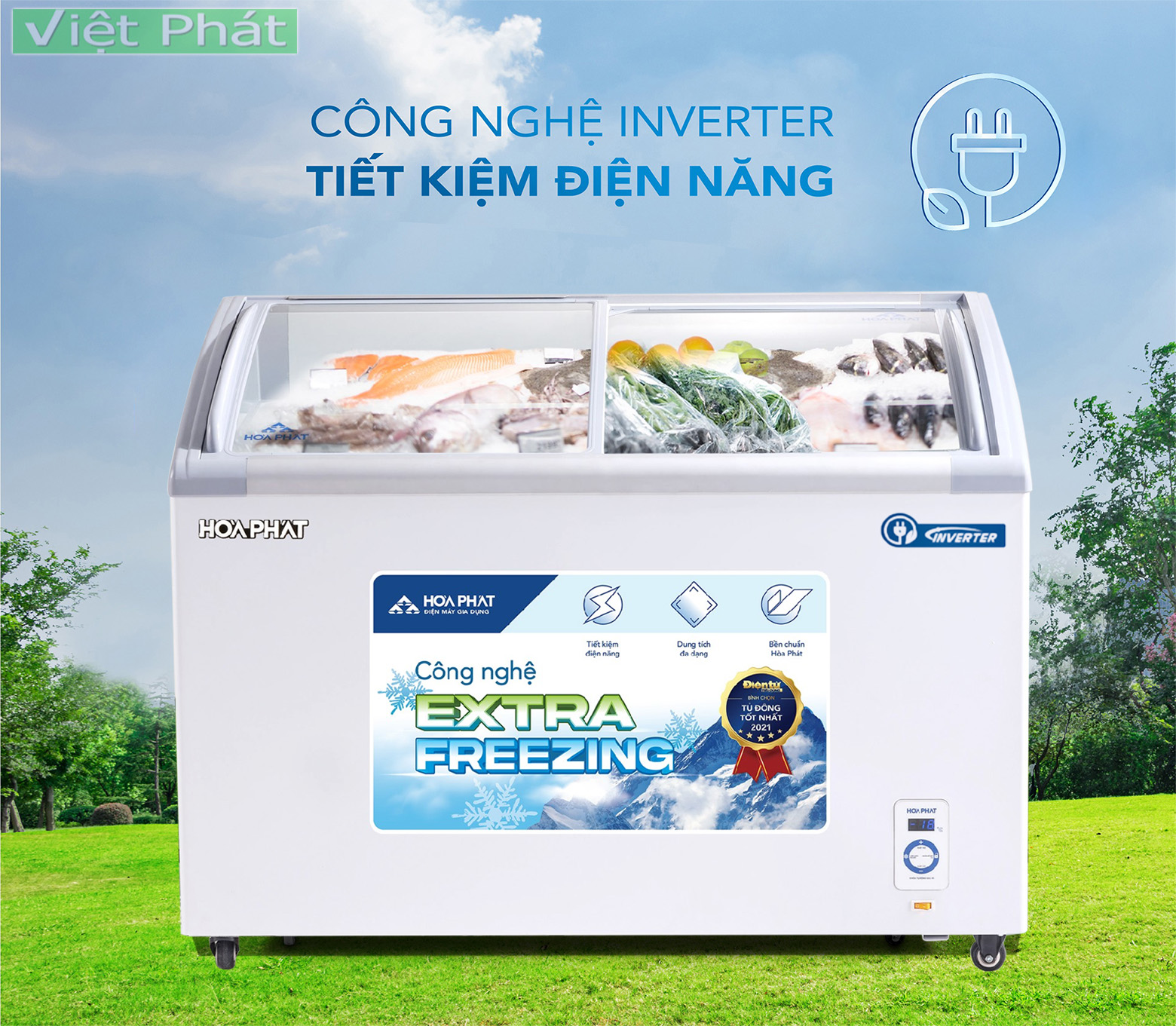 Tủ đông Hòa Phát Inverter 1 ngăn 357 lít HSF AD8357.C1| Giá rẻ nhất tại ...