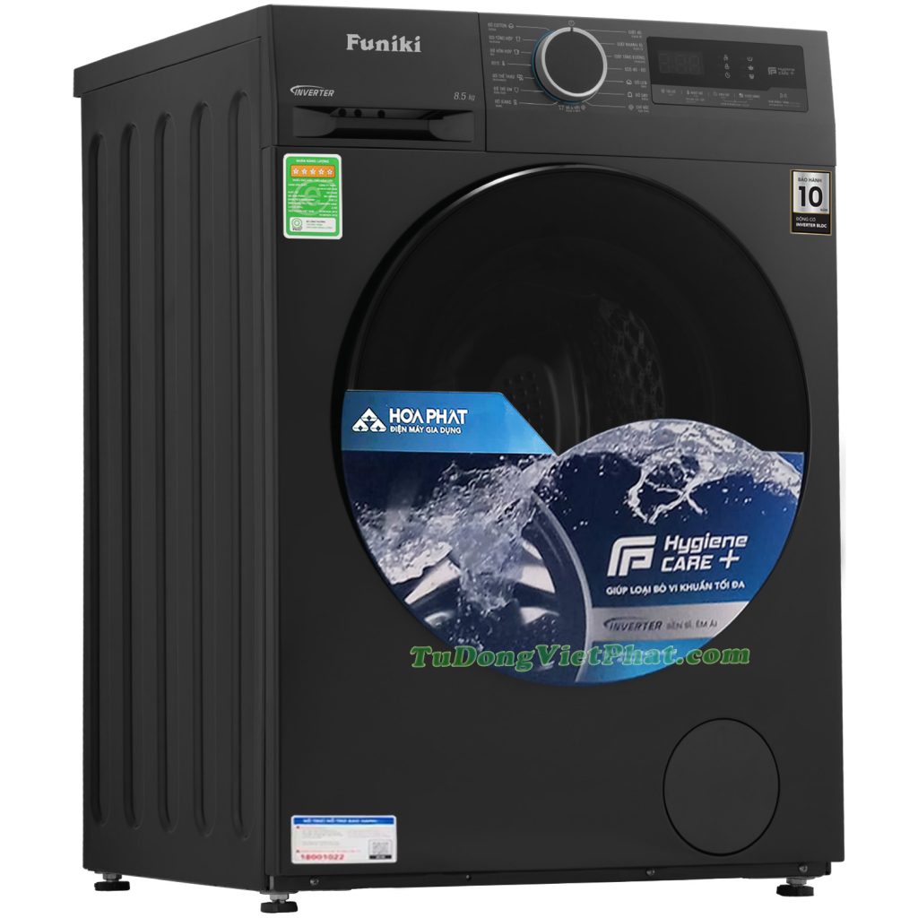 Máy giặt lồng ngang Funiki HWM F885ADG Inverter 8.5kg chính hãng giá rẻ 11/24