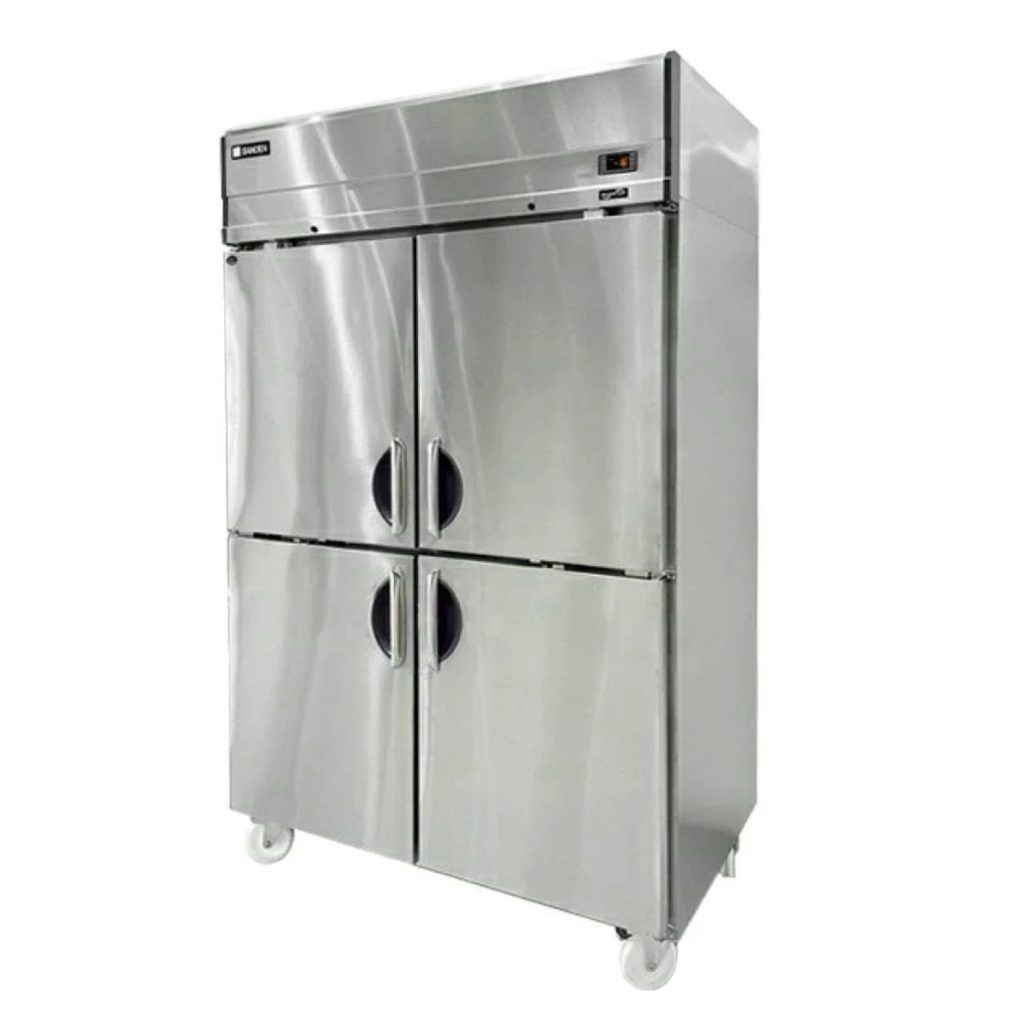 Tủ mát Inox inverter Sanden SRR3-1200i 927L 4 cánh chính hãng giá rẻ T4/24